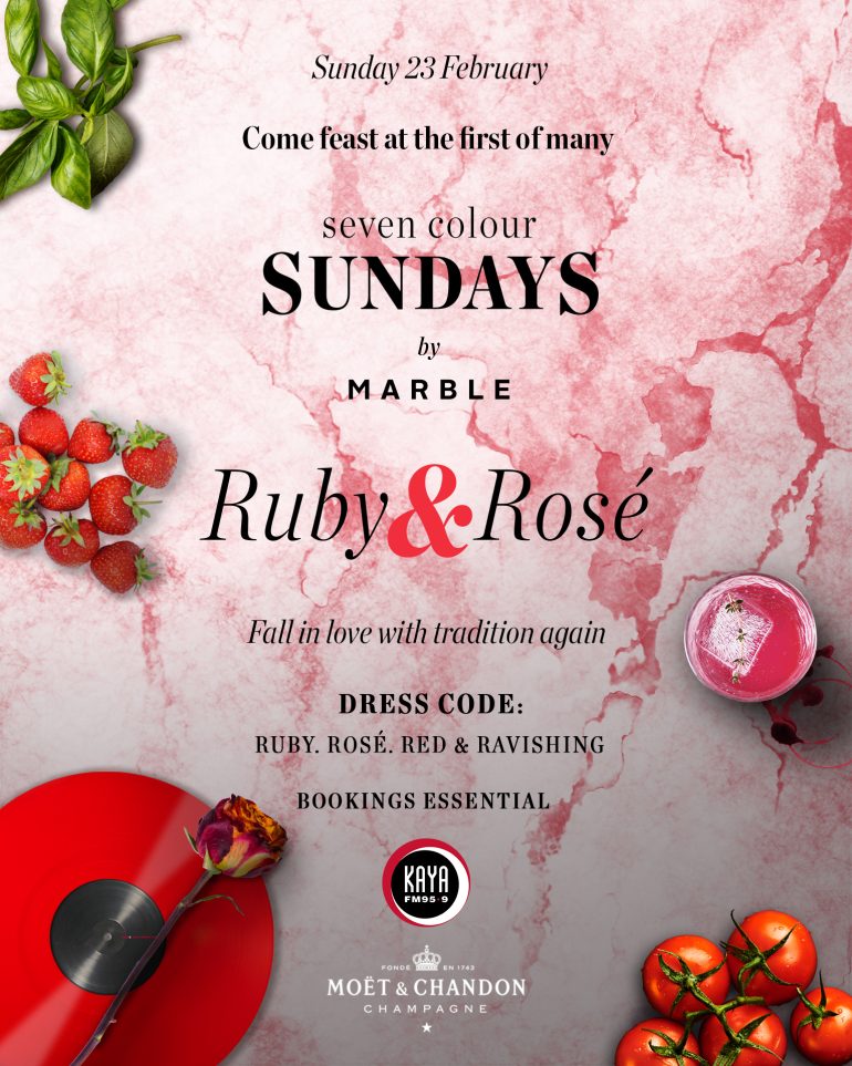 Marble launches “7 Colour Sunday Lunch”
