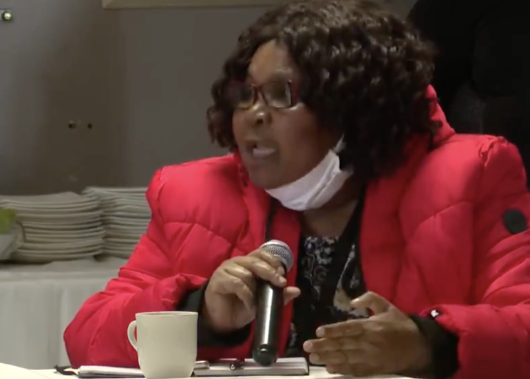 WATCH: EFF MP Mam' Khawula breaks down as she shares fatal incidents in KZN