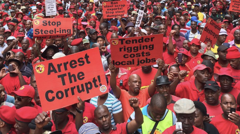 Kaya Biz: SAFTU protests wealth tax and basic income grant