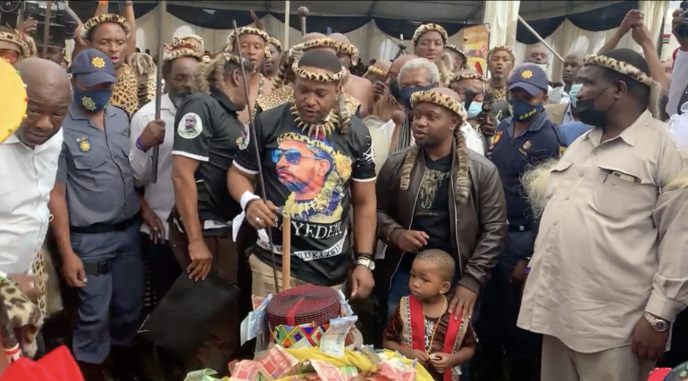 The AmaZulu royal house celebrates the traditional Umembeso ceremony ...