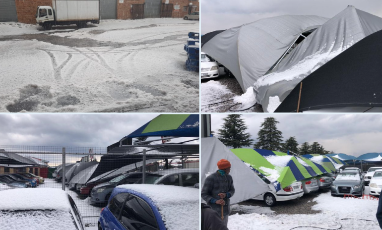 Randfontein hailstorm looks like blanket of snow - KAYA 959