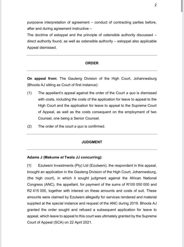 ANC ordered to pay R100 million for election posters - KAYA 959