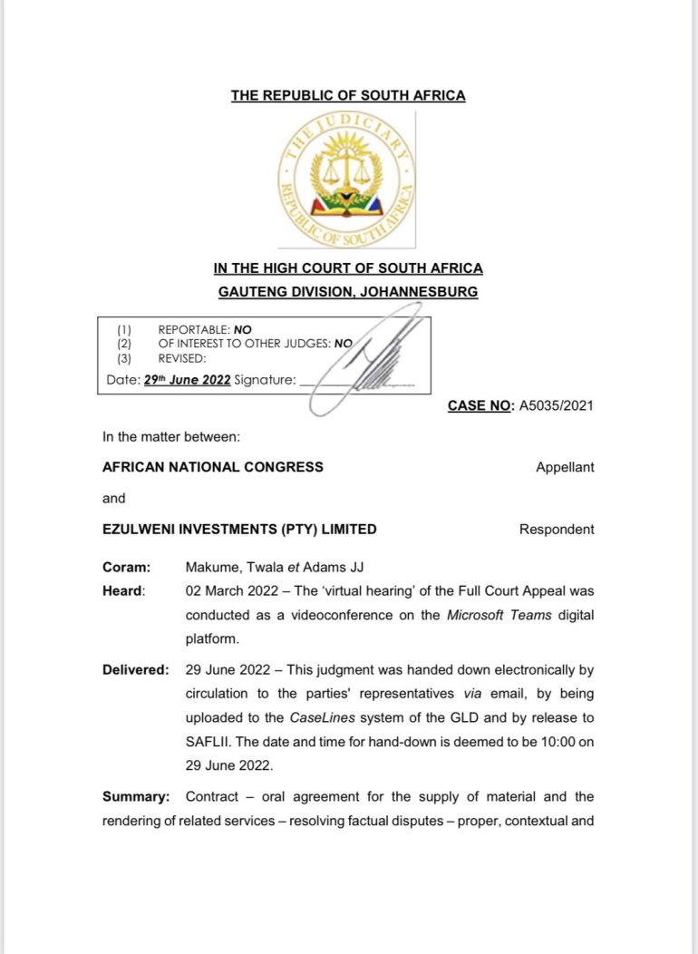 ANC ordered to pay R100 million for election posters - KAYA 959