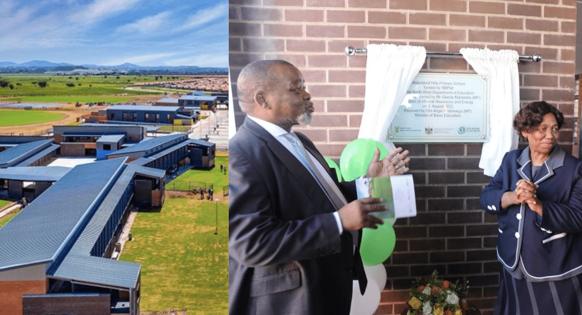 Newly built R140m school unveiled at Rustenburg mining community