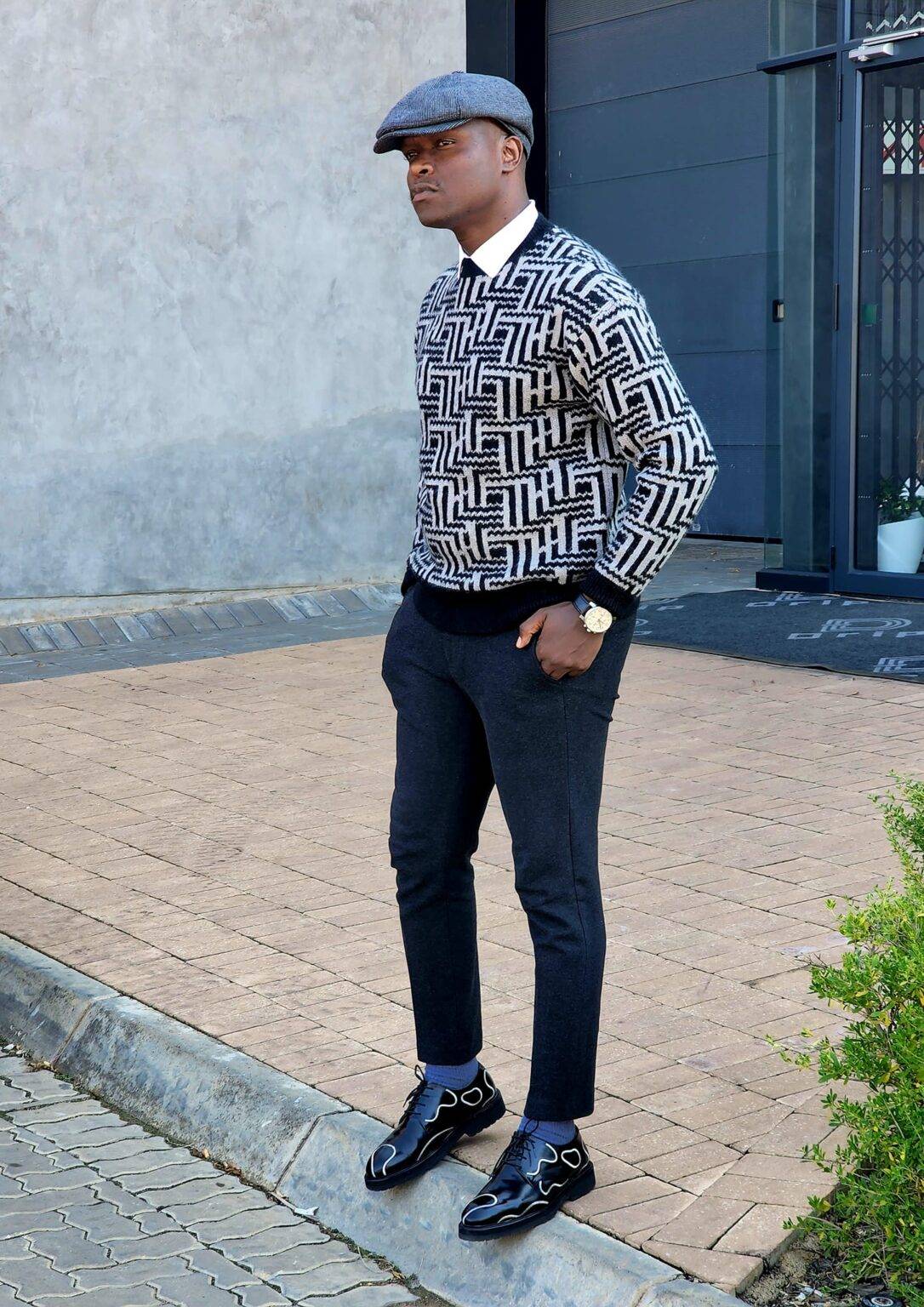 Lekau Sehoana shows off house he built for his mom