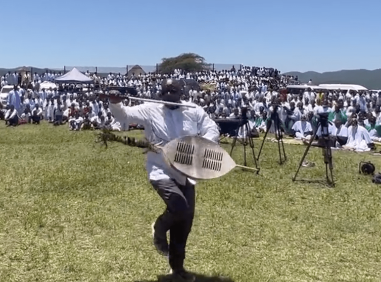 WATCH: Former President Jacob Zuma receives blessings from the Shembe ...