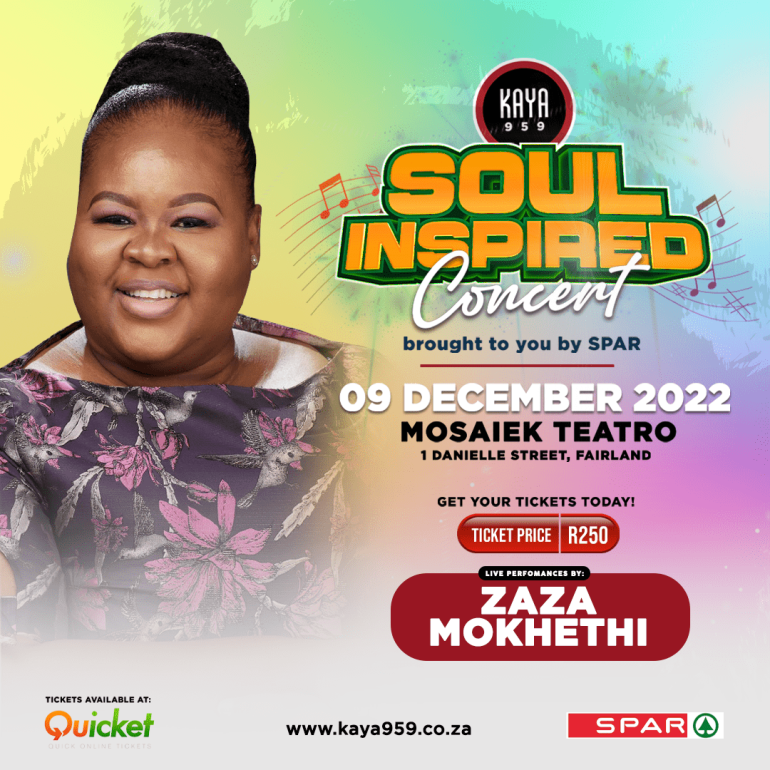 Award winning gospel singer Zaza Mokhethi - KAYA 959