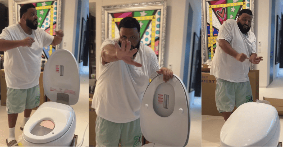 WATCH: Drake gifts DJ Khaled four luxury toilets for his birthday, each ...