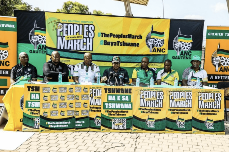 ANC march against DA-led coalition in Tshwane