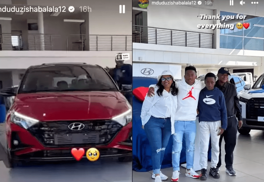 Mduduzi Shabalala buys parents new car - KAYA 959 Mduduzi Shabalala buys parents new car - KAYA 959