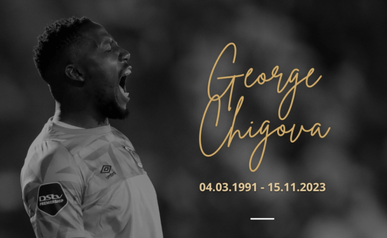 Supersport United goalkeeper George Chigova has passed away