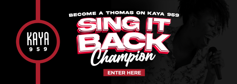 Compete in Sing It Back with Thomas on Kaya 959 - KAYA 959