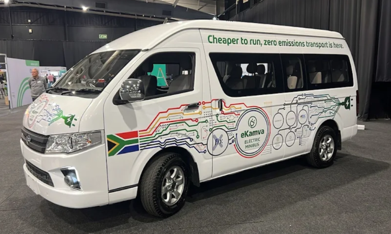 Mzanzi's first electric minibus taxi eKamva has been launched for SA market
