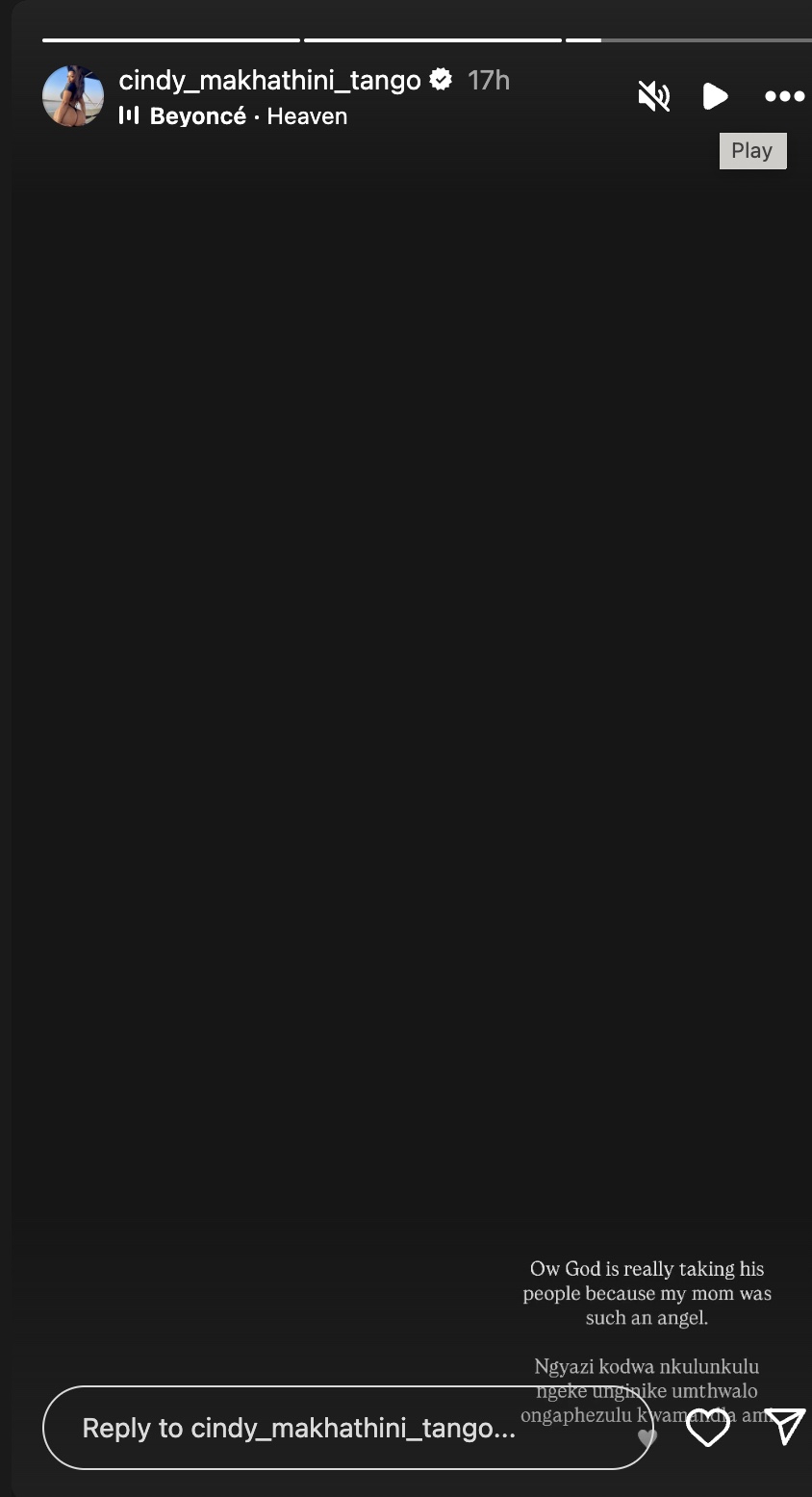 Cindy Makhathini mourns the passing of her mother