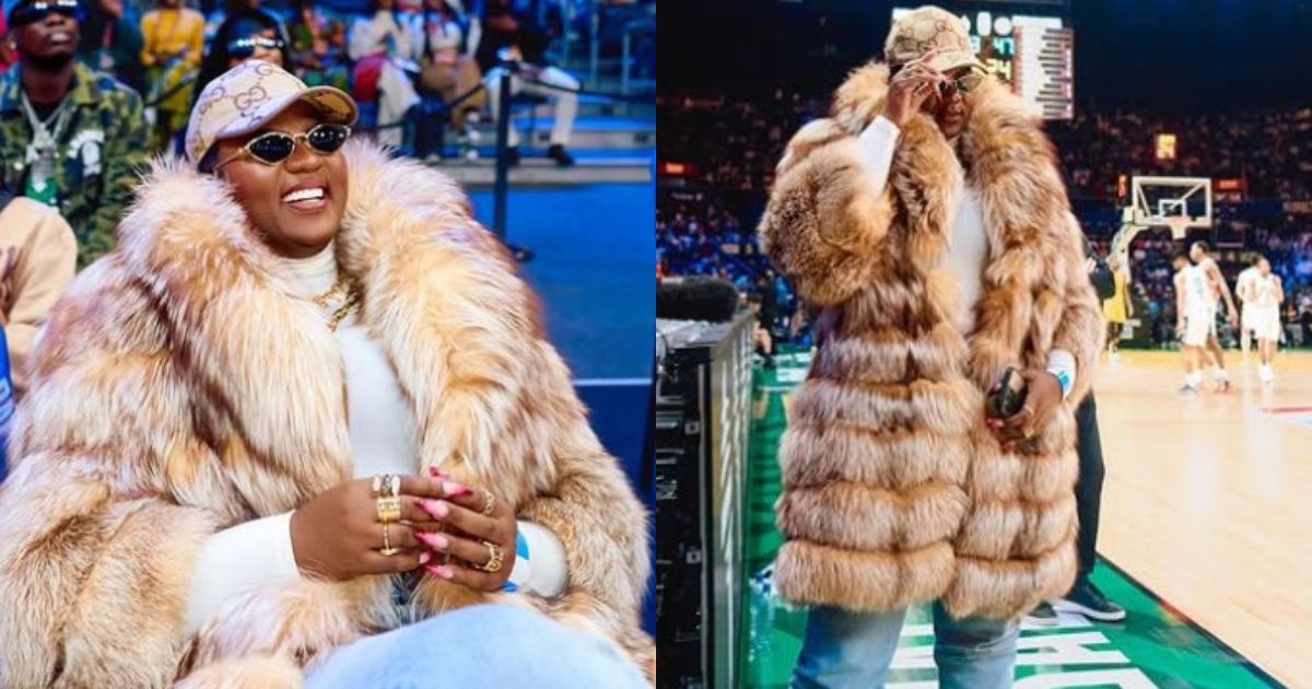 MaMkhize makes glamorous appearance at BAL basketball game