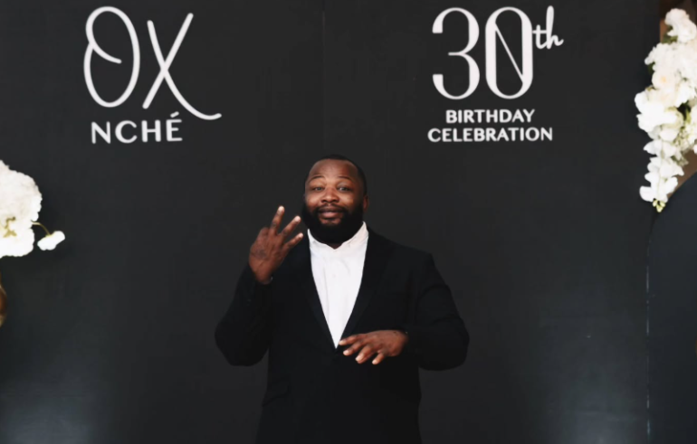 Springbok star Ox Nché celebrates 30th birthday in style