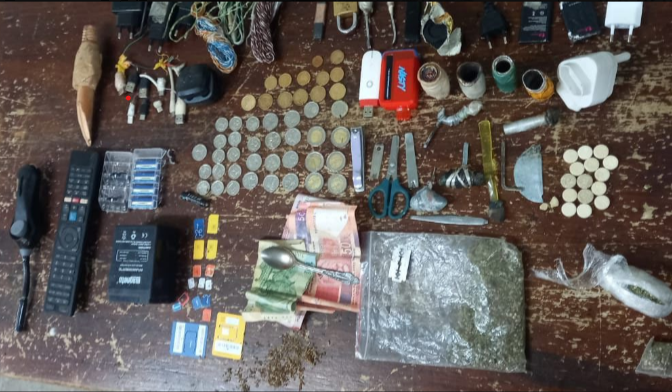 Drugs, sharp objects, and cash seized in Pollsmoor prison raid