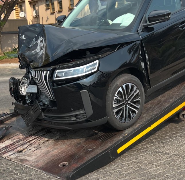 Celeste Ntuli survives serious car crash